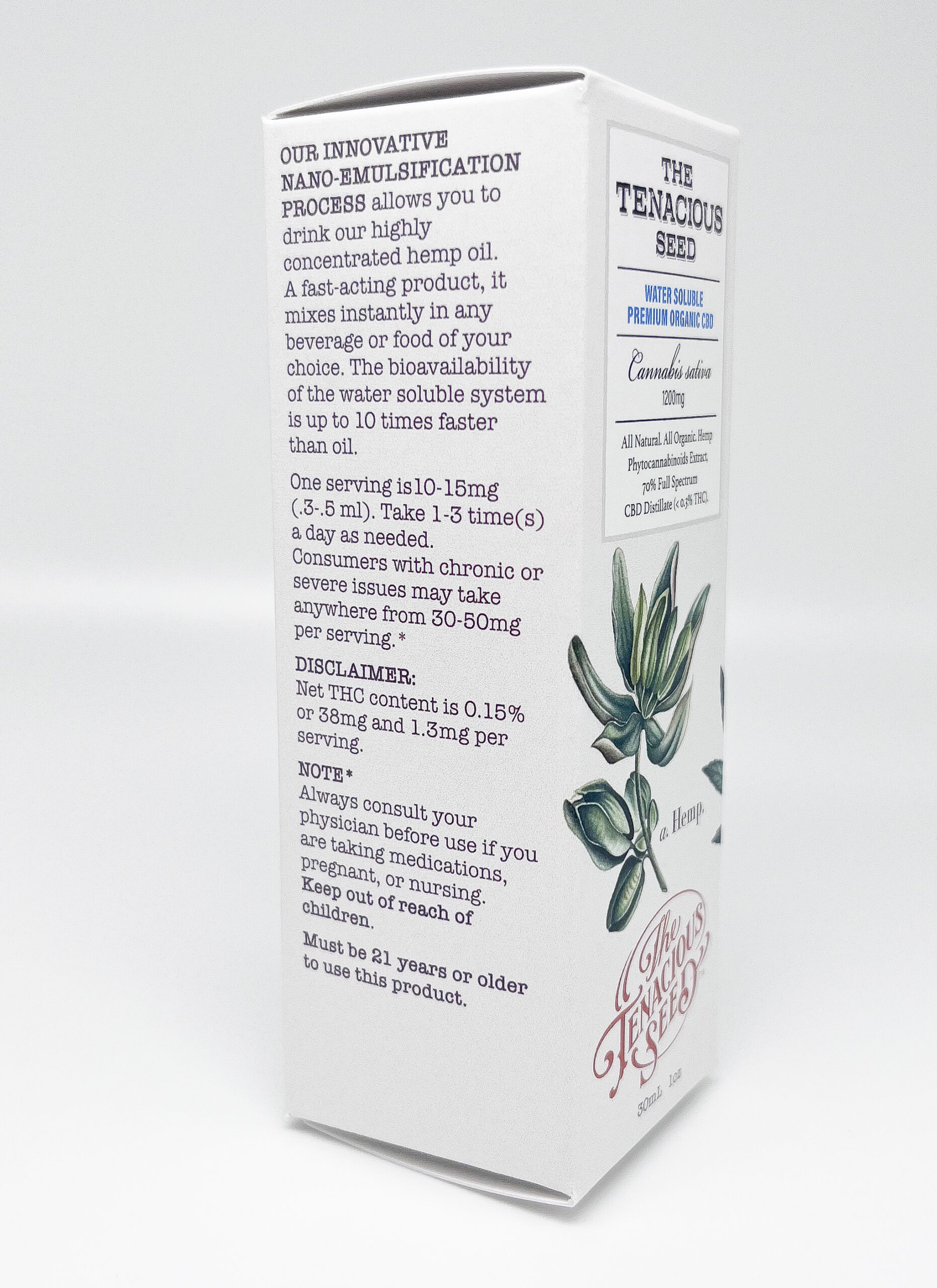 Premium Water Soluble CBD | Tenacious Seed